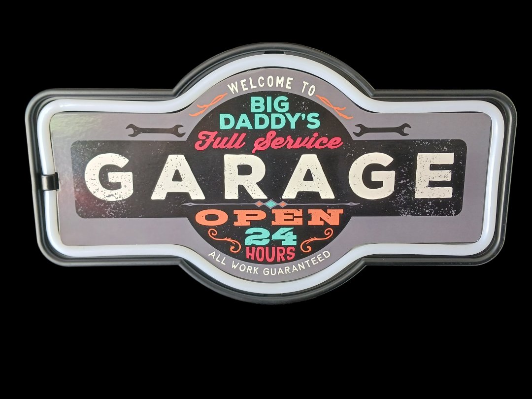 Marquee style signs with LED rope lights – Man Cave Blvd