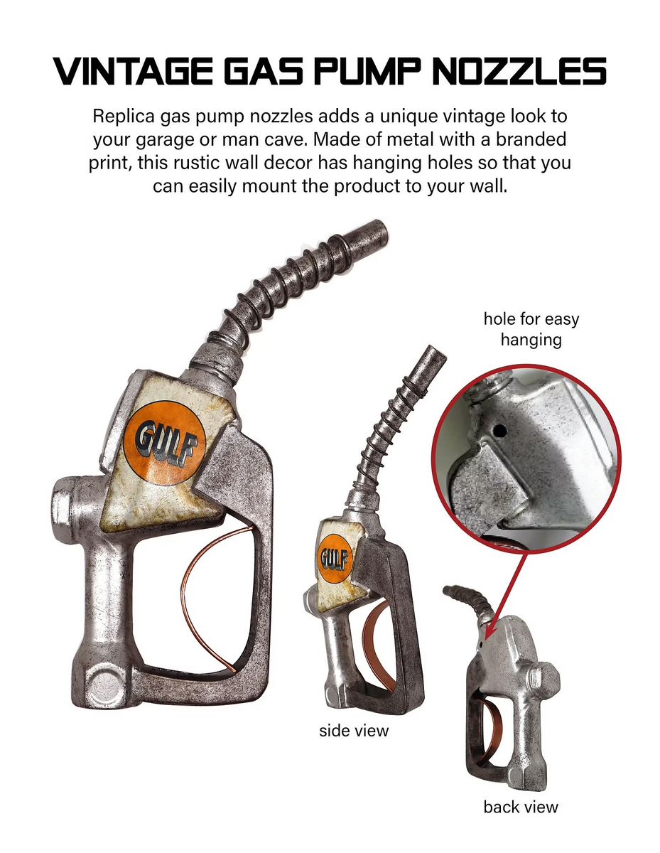 Metal Vintage Style Gas Pump Nozzles – Man Cave Blvd